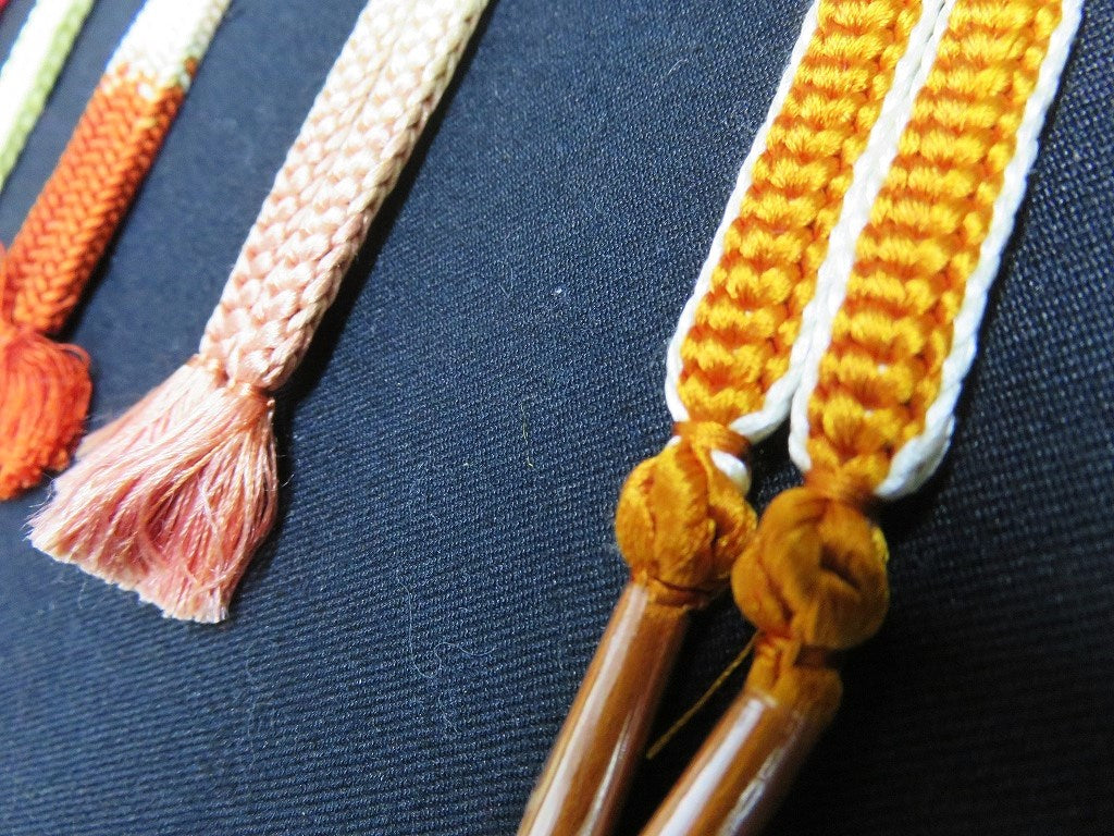 HM#74 Silk Haori Himo Flat Braid 5pcs Bundle Pack – Mikula Kimono